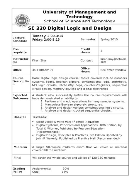 Digital Logic Design Pdf Boolean Algebra Teaching Mathematics