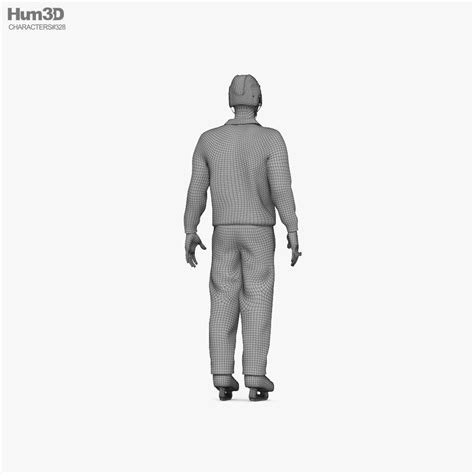 Asian Hockey Referee 3d Model Download Character On