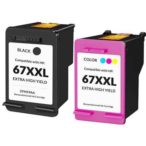 Hp 67 Ink Cartridge Replacement Extra High Yield Black 3ym59aa