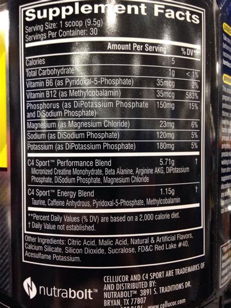 Cellucor C4 Sport Low Cost Pre Workout At Major Retailers