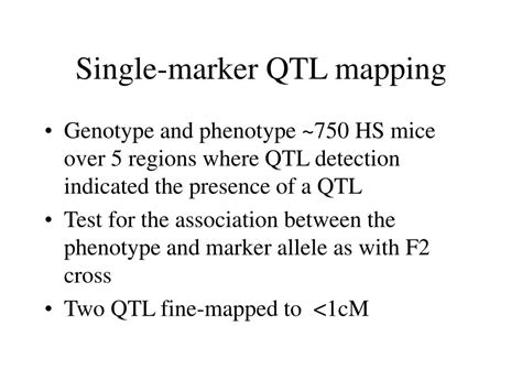 Ppt Qtl Mapping In Heterogeneous Stocks Powerpoint Presentation Free