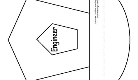 Conductor Hat Template Engineer Hats Free Colouring Pages Williamson