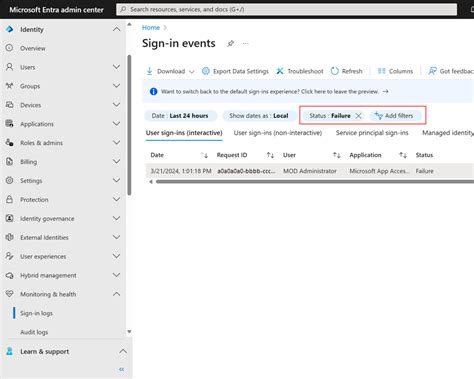 条件付きアクセスでのサインインに関する問題のトラブルシューティング Microsoft Entra Id Microsoft Learn