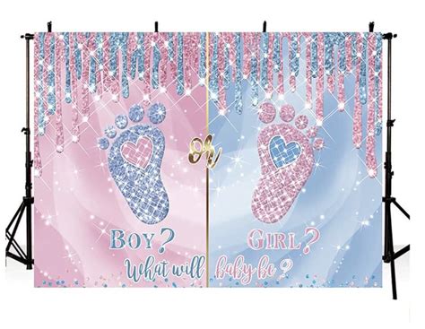 Fondo de Fotografía Baby Shower Banner de Fondo de Revelación Género