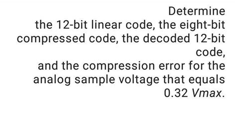 Solved Determine The Bit Linear Code The Eight Bit Chegg Com