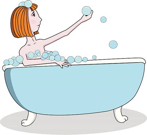 Girl Taking Bath Clip Art Illustrations Royalty Free Vector Graphics
