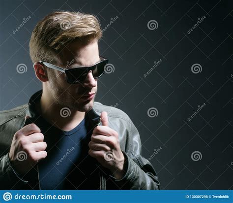 My Favorite Fashion Accessory Fashion Model In Trendy Sun Glasses Man