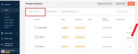 How To Deactivate Reactivate Or Delete A User S Account Javelo EN
