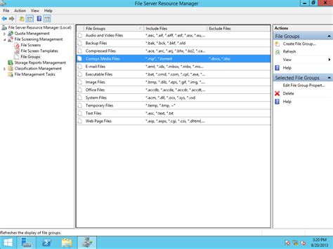 Step By Step Manage File Server Using Fsrm File Screening In Windows