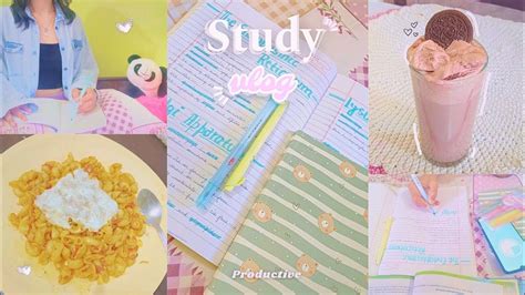STUDY VLOG Waking Up Early Lots Of Note Taking Being Productive