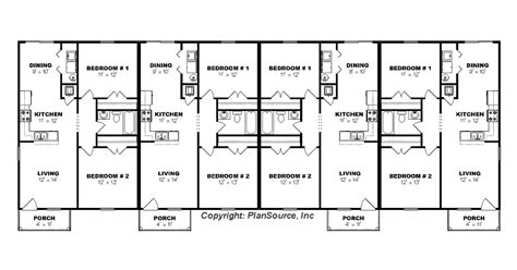 Fourplex Plan J0605 14 4