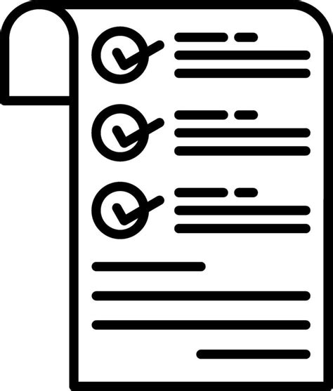 Checklist Line Icon 47208079 Vector Art At Vecteezy