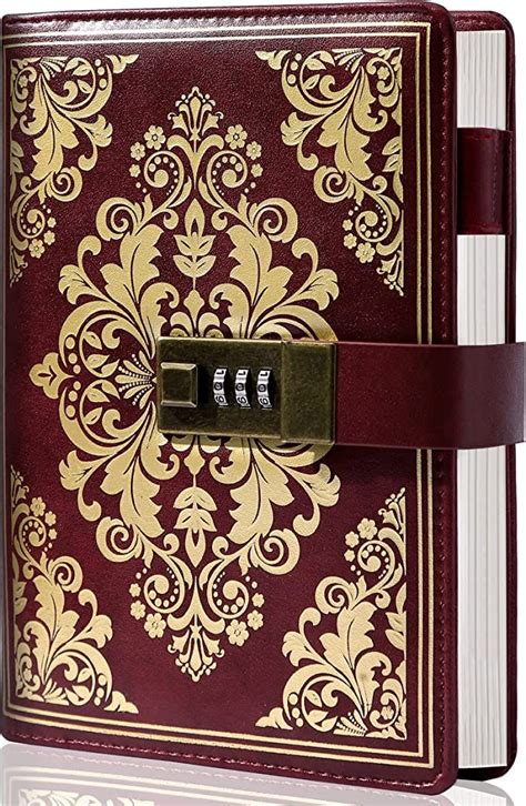 Cagie Journal With Lock Refillable Lock Diary For Women And Men