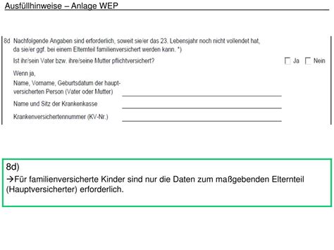 Ppt Ausf Llhinweise Anlage Wep Powerpoint Presentation Id