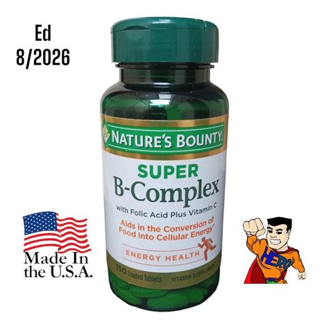 Jual Natures Nature Natures Bounty Super B Complex Folic Acid Plus