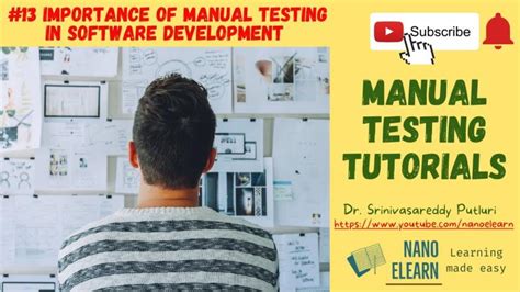 srinivasareddy putluri on linkedin importance of manual testing in