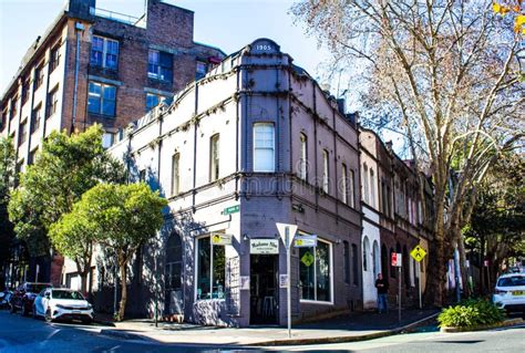A Corner Building In Downtown Sydney Editorial Stock Image Image Of Estate Transport