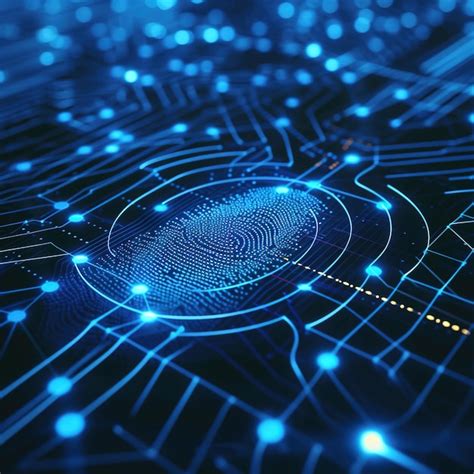 Premium Photo Authentication Login Or Cybersecurity Fingerprint And Secure Online Connection