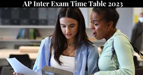 Ap Inter Exam Time Table 2023 1st 2nd Year Inter Exam Dates Bie Ap