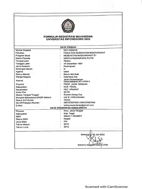 Form Registrasi Pdf