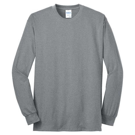 Port And Company Pc55ls Long Sleeve Core Blend Tee Athletic Heather