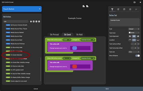 Switching OBS Scenes Using Touch Portal