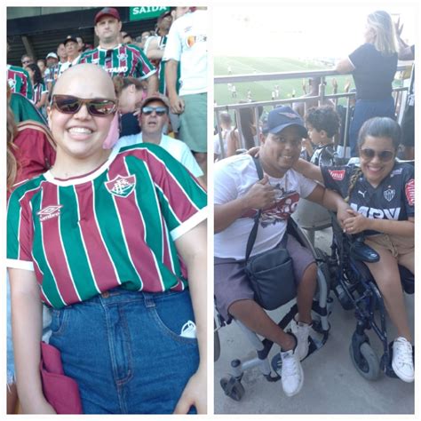Cura de câncer festa em família e acessibilidade em Fluminense x Atlético MG A Gazeta