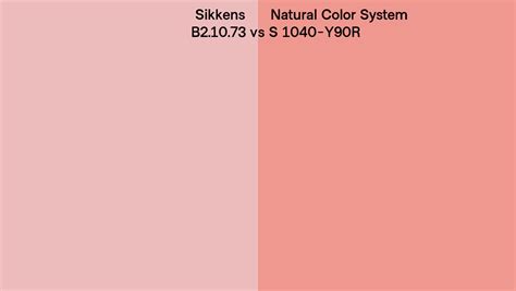 Sikkens B2 10 73 Vs Natural Color System S 1040 Y90R Side By Side