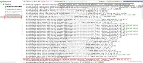 Thymeleaf Exception Evaluating Springel Expression ‘searchmp Keywords‘ 2021 09 24thyme