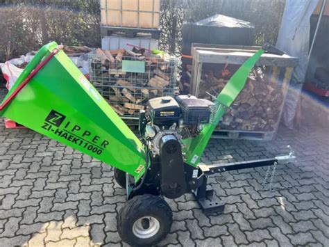 ZIPPER GARTENHÄCKSLER BENZIN Schredder Motor Häcksler Holzhäcksler ZI