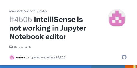 Intellisense Is Not Working In Jupyter Notebook Editor · Issue 4505