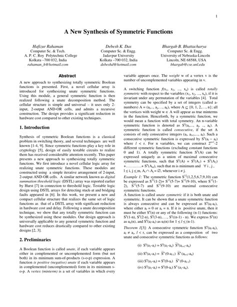 Pdf A New Synthesis Of Symmetric Functions