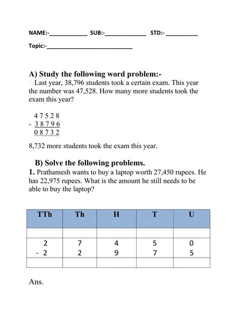 Statistics Word Problems