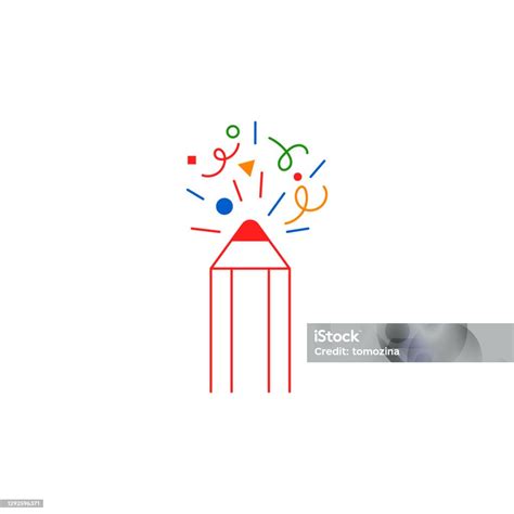 연필과 색종이가 있는 스토리텔링 아이콘 문학 기술 과정 기호 쓰기에 대한 스톡 벡터 아트 및 기타 이미지 쓰기 연필 이야기하기 Istock