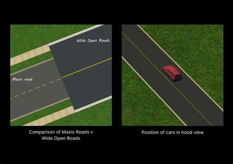 mod the sims wide open roads road default replacement