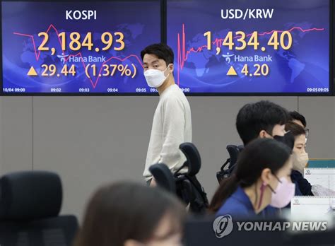 장초반 코스피 환율 상승 연합뉴스
