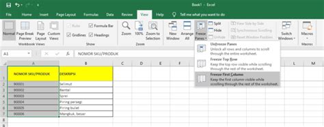 Cara Agar Judul Tidak Bergerak Di Excel