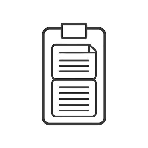 Minimalist Document Line Art Icon Logo Symbol Premium Ai Generated Vector