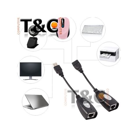 Extensor Usb Por Utp Rj45 Cat5ecat6 Hasta 45mts
