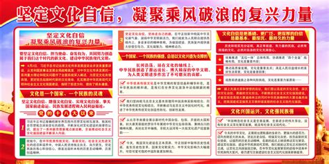 坚定文化自信设计模板下载 宣传展板模板素材下的党建展板设计模板 汇图网