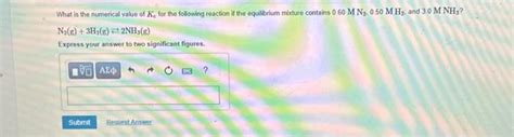 Solved What Is The Numerical Value Of K6 For The Following