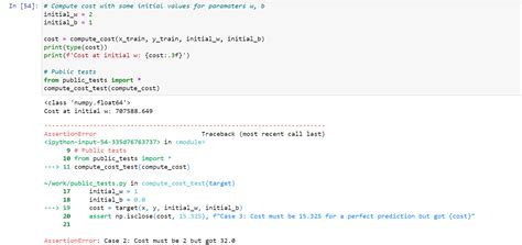 Having Issue With W2 Programming Assignment Supervised Ml Regression And Classification