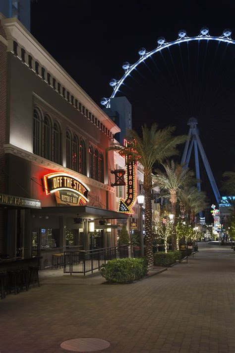 The Is A Photo Of The Off The Strip Linq Exterior With The High Roller
