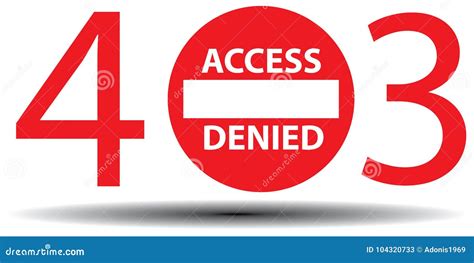 Access Denied Stock Vector Illustration Of Icon Response 104320733