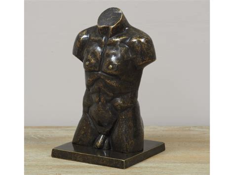 Male Nude Torso Bronze Sculpture Avant Garden Bronzes