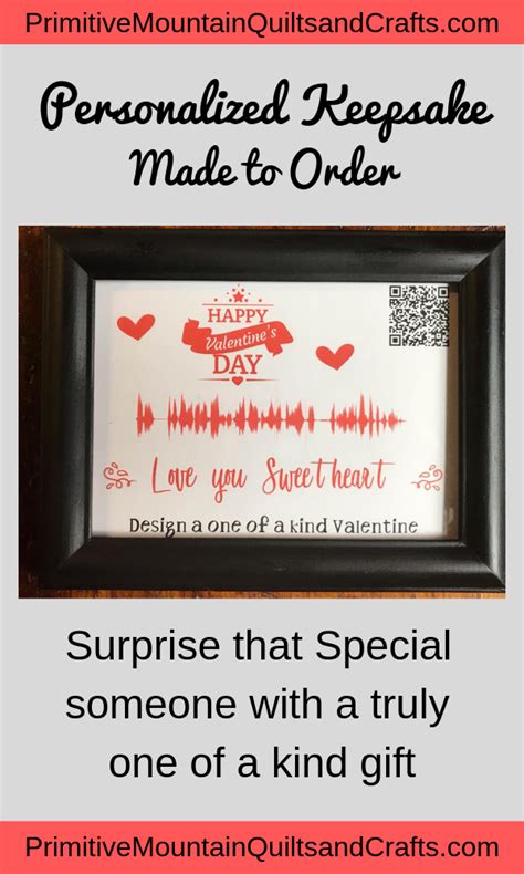 Personalized Qr Code And Sound Wave Frame Custom Made