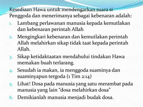Manusia Jatuh Ke Dalam Dosa Pel 14dan 15 Pptx