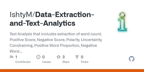 Github Ishtymdata Extraction And Text Analytics Text Analysis That