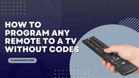 How To Program Any Remote To A Tv Without Codes