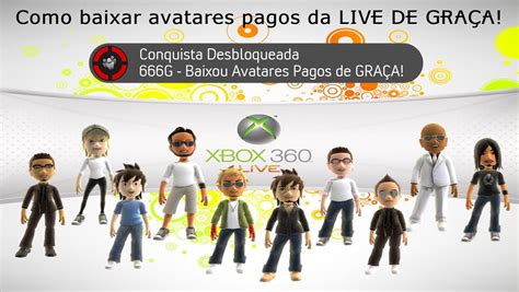 Como Baixar Avatares Pagos De Gra A No Xbox Funcionando Youtube